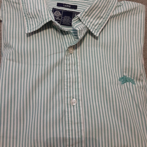American Rag | Shirts | American Rag Green Striped Button Down Shirt ...